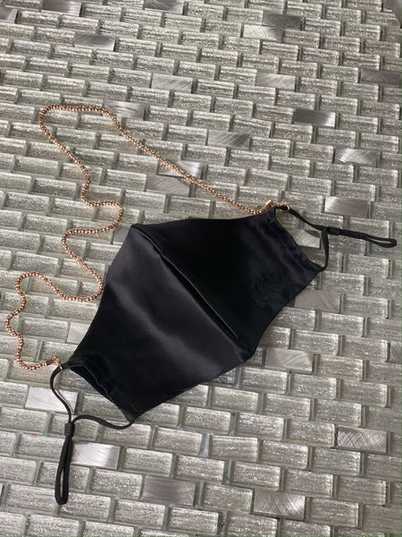 Rose Gold Popcorn Link Face Mask Chain – The D.Noble Collection