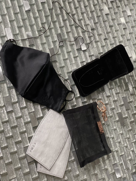 Black Snake Link Face Mask Chain – The D.Noble Collection